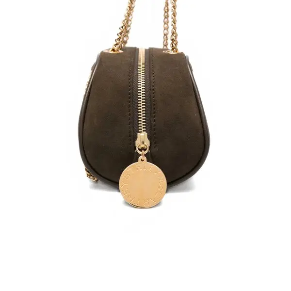 Stella McCartney Shoulder Bag With Chain Detail - Brown