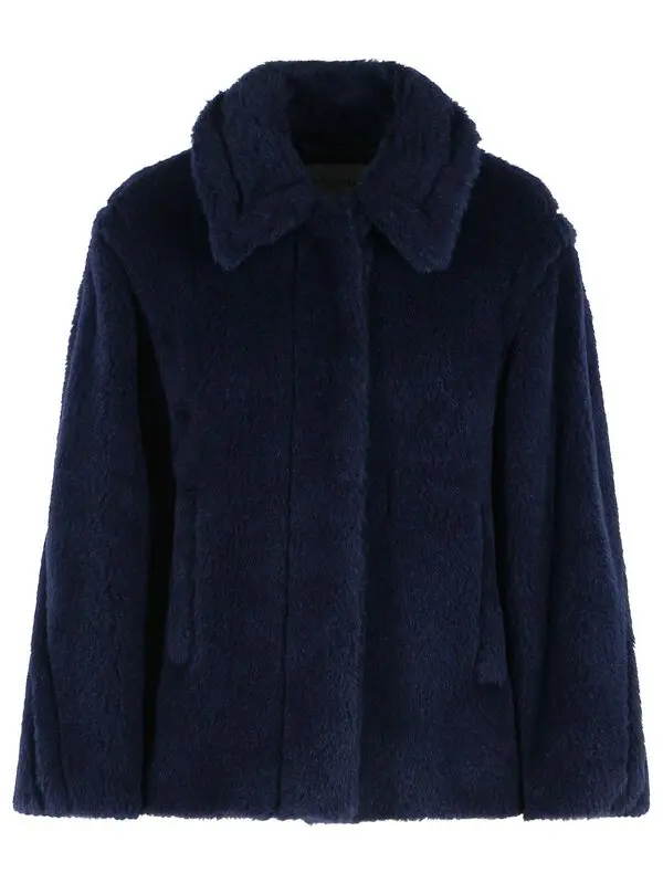 Max Mara Alpaca And Wool Jacket - Blue