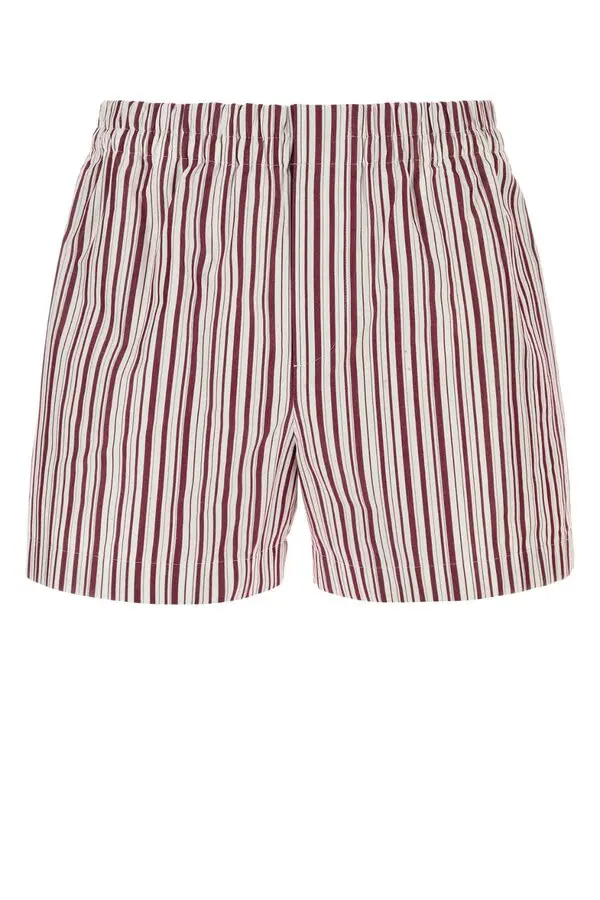 Gucci Embroidered Cotton Bermuda Shorts