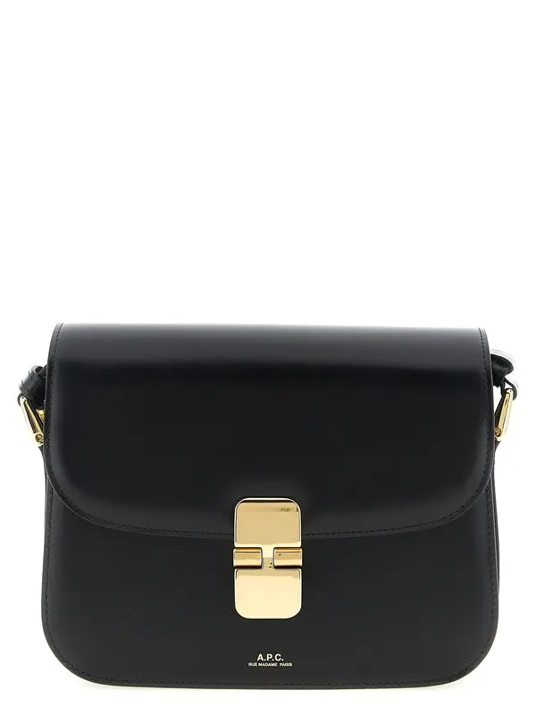 A.p.c. Grace Small Leather Crossbody Bag - Black