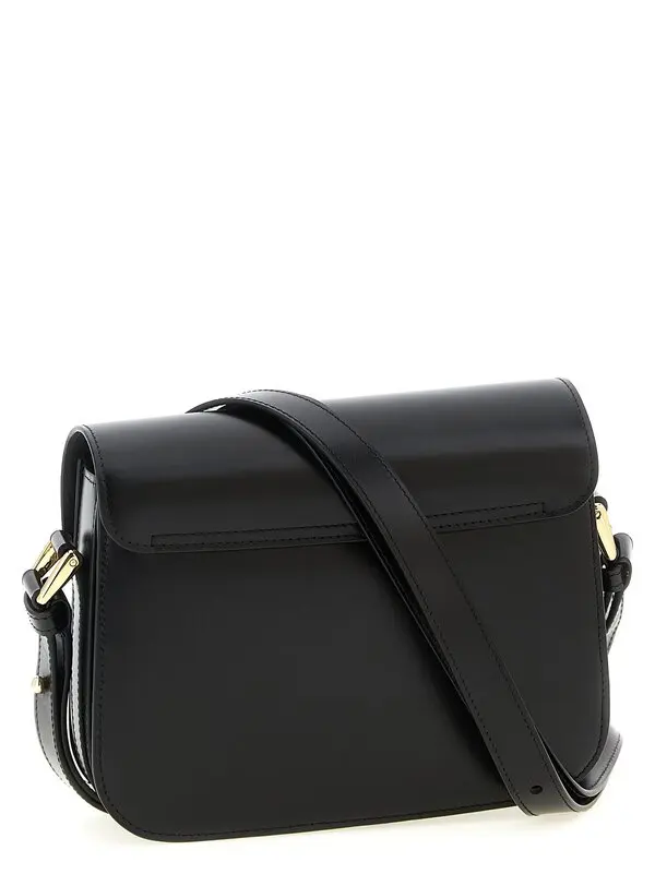 A.p.c. Grace Small Leather Crossbody Bag - Black
