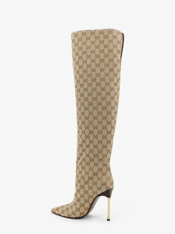 Gucci Gg Fabric Cuissardes Boots - Multicolor