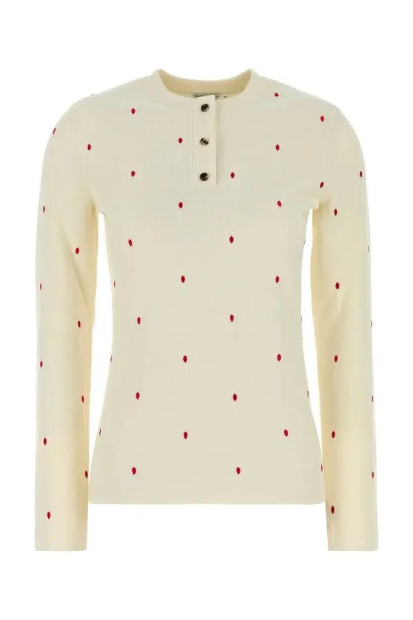 Bottega Veneta Embroidered Cotton Blend Sweater