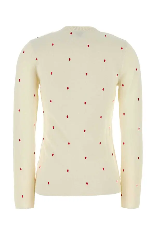Bottega Veneta Embroidered Cotton Blend Sweater