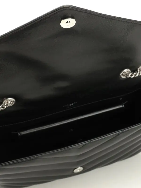 Saint Laurent Large Loulou Shoulder Bag - Black