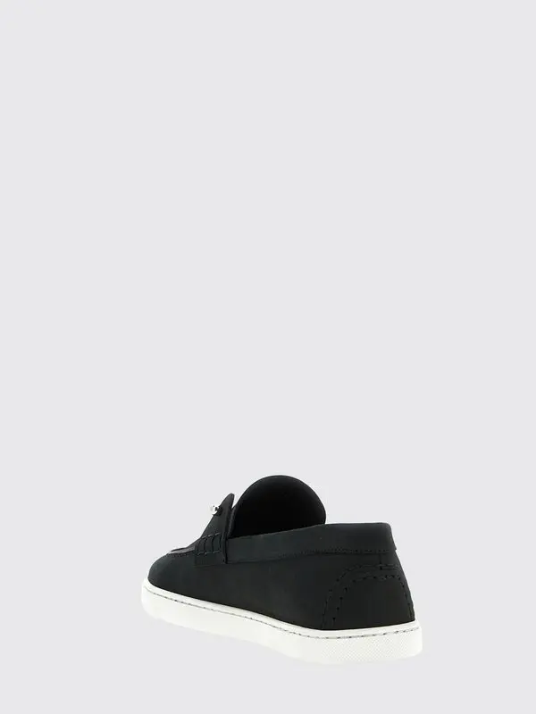 CHRISTIAN LOUBOUTIN Calfskin Leather Loafers - Black