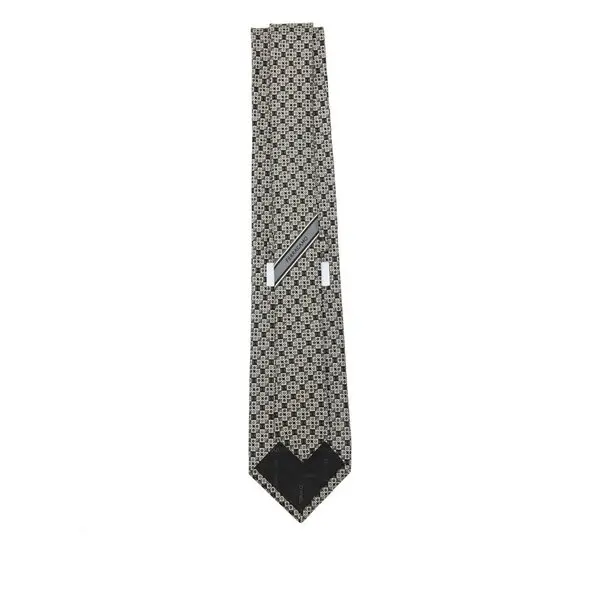 FERRAGAMO Gancini Print Neck Tie