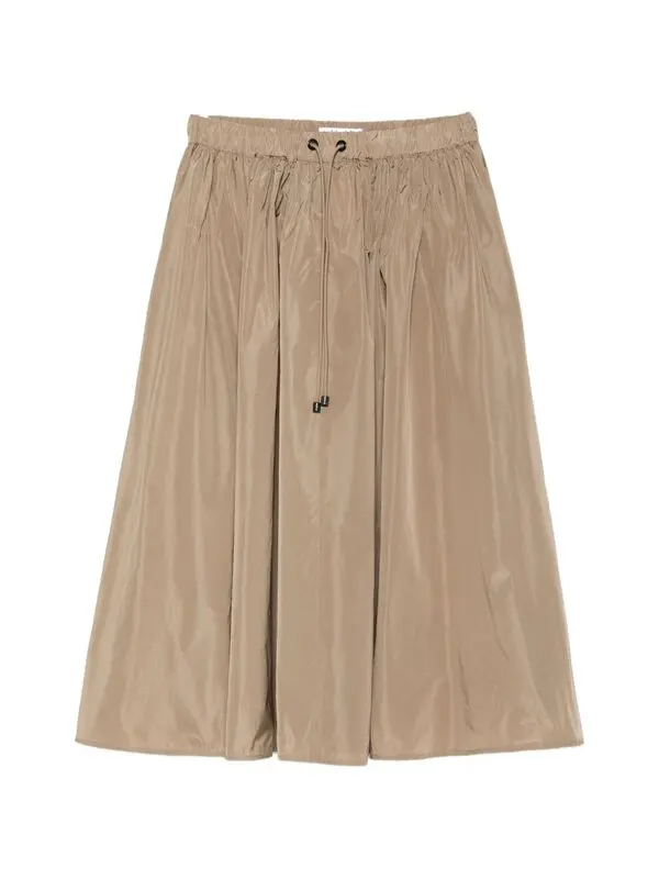 Max Mara Midi Skirt With Drawstring Waist - Multicolor