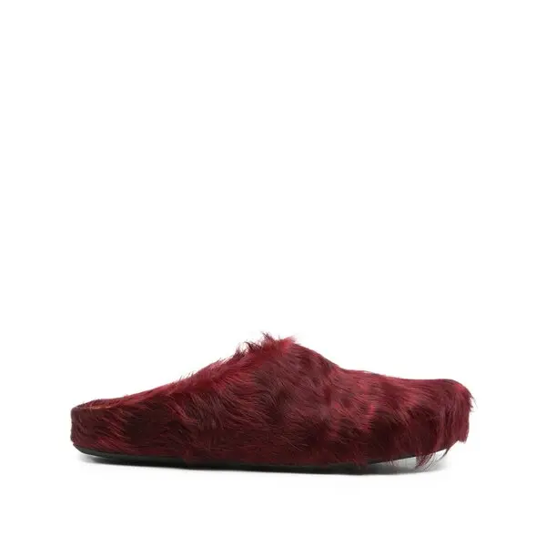 Marni Calf Hair And Leather Slip-on Trainers