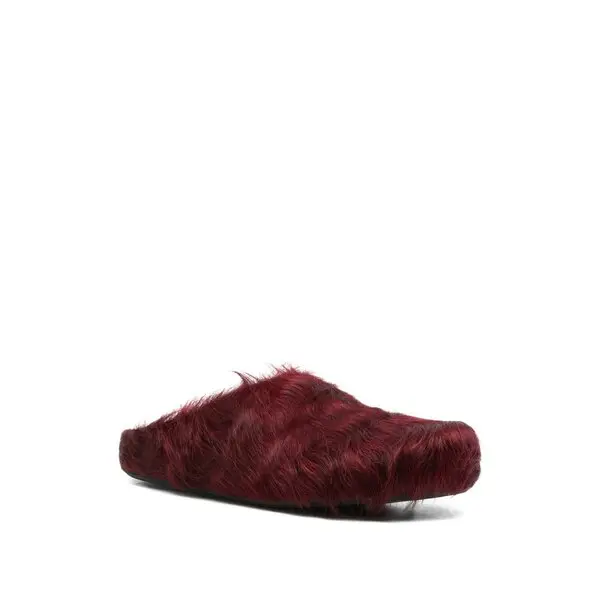 Marni Calf Hair And Leather Slip-on Trainers