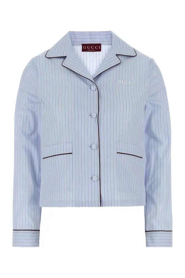Gucci Embroidered Poplin Shirt