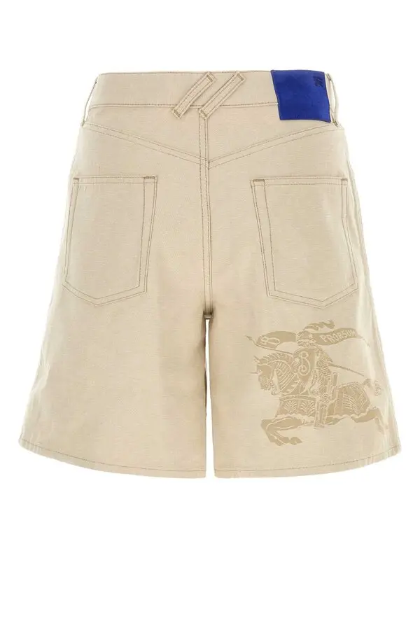 Burberry Sand Cotton Bermuda Shorts