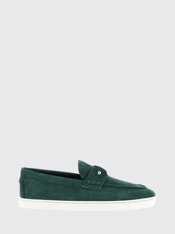 CHRISTIAN LOUBOUTIN Suede Loafers - Green