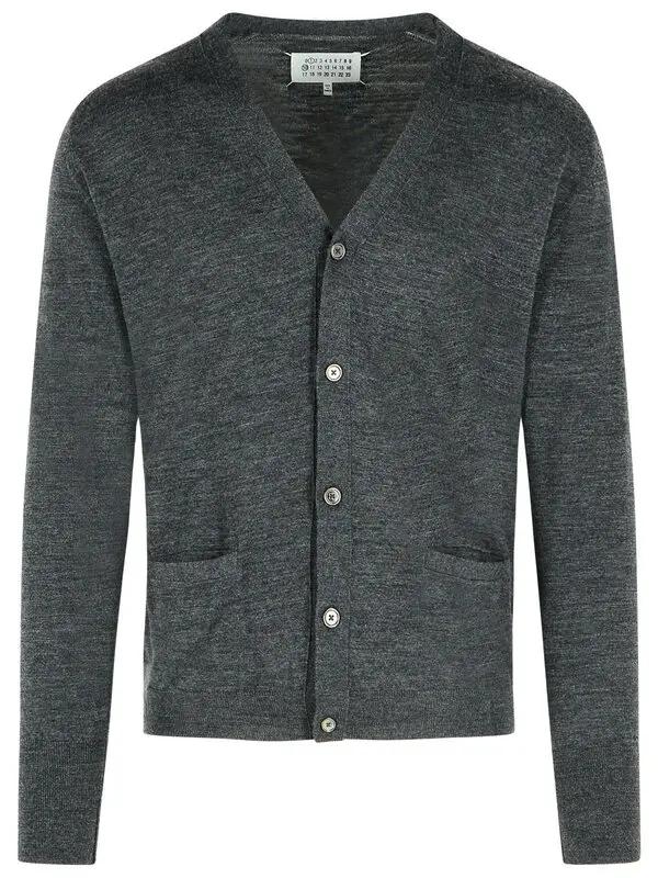 MAISON MARGIELA Wool Blend V-neck Cardigan