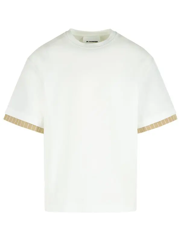 JIL SANDER Cotton Crew Neck T-shirt - White
