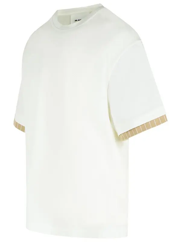 JIL SANDER Cotton Crew Neck T-shirt - White