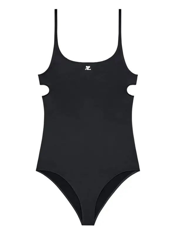 COURREGES Cut-out One-piece Swimsuit - Black