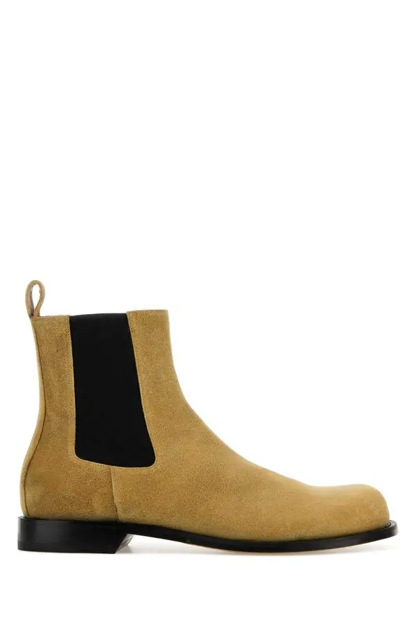 JW Anderson Beige Suede Chelsea Ankle Boots - Brown