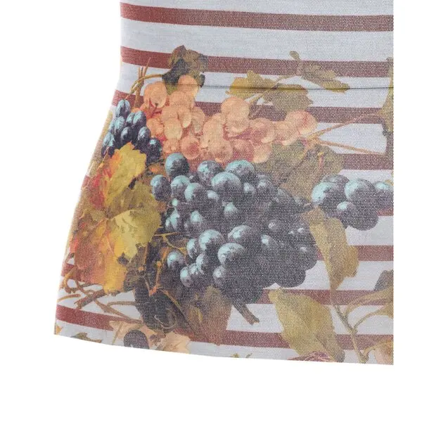 JEAN PAUL GAULTIER Striped Grape Printed Tank Top
