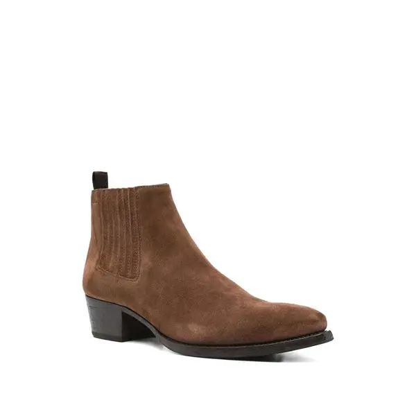 Prada Suede Chelsea Boots - Brown