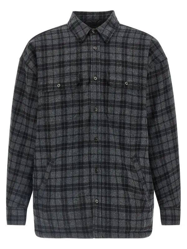 WILLY CHAVARRIA Padded Overshirt - Gray