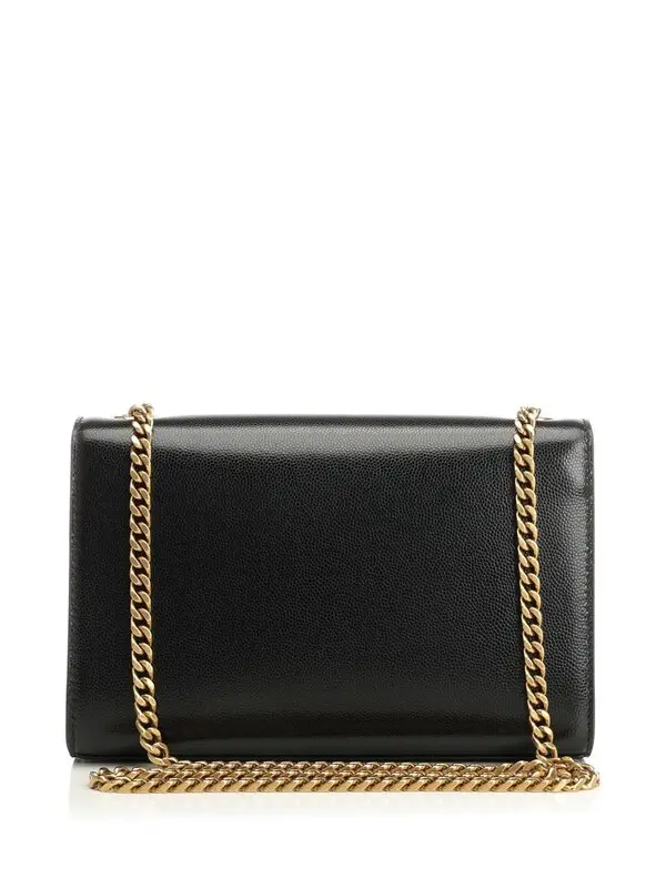 Saint Laurent Small Kate Bag In Grain De Poudre Leather - Black