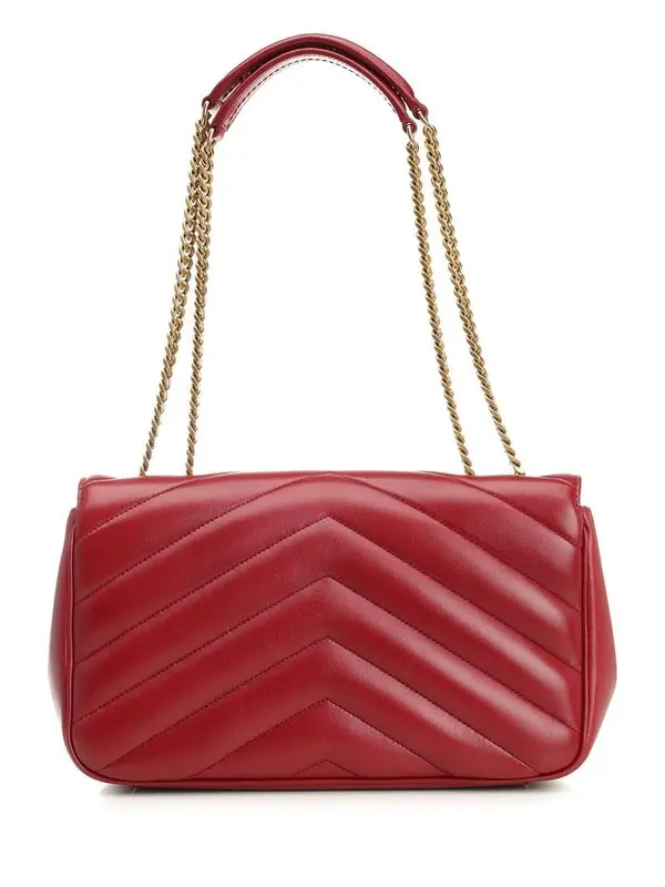 Saint Laurent Medium Loulou Bag - Red