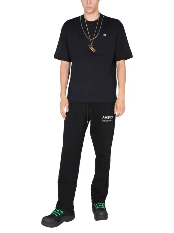 AMBUSH T-shirt With Iconic Chain - Black