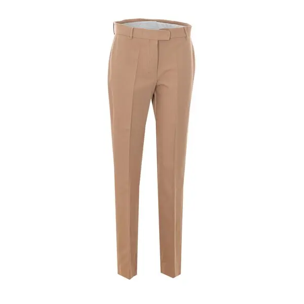 Max Mara Fatina Stretch Viscose And Cotton Trousers - Cream