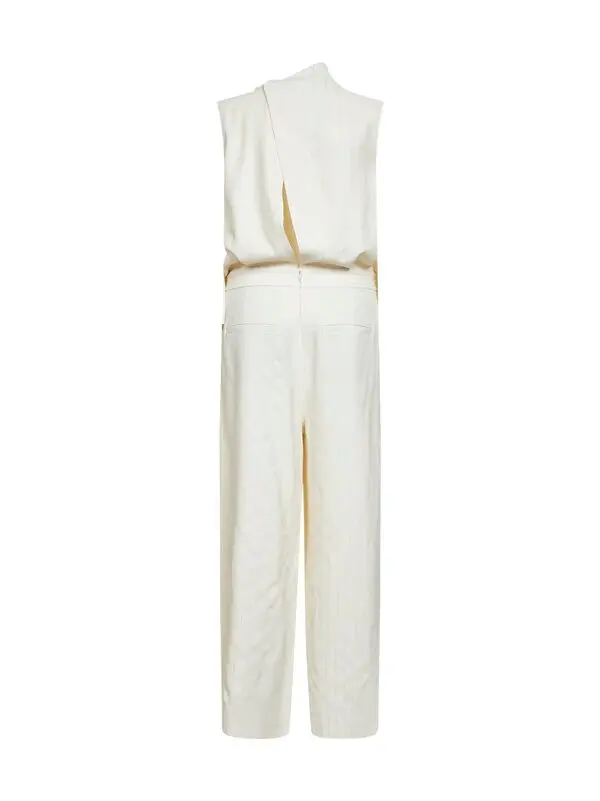 Brunello Cucinelli Sequin-embellished Pinstriped Jumpsuit