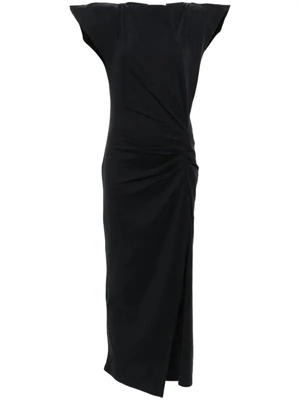 Isabel Marant Étoile Nadela Cotton Jersey Long Dress - Black