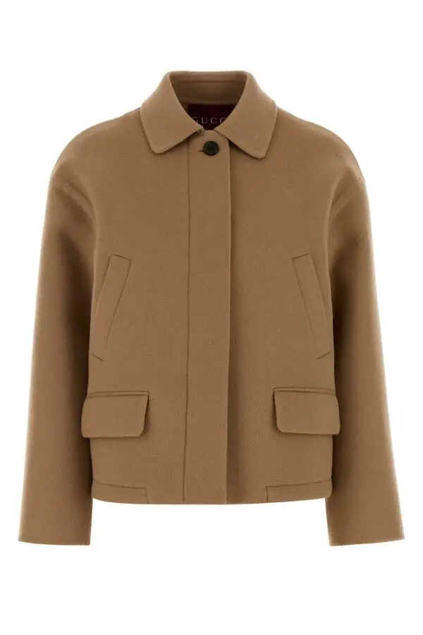 Gucci Camel Wool Blend Jacket