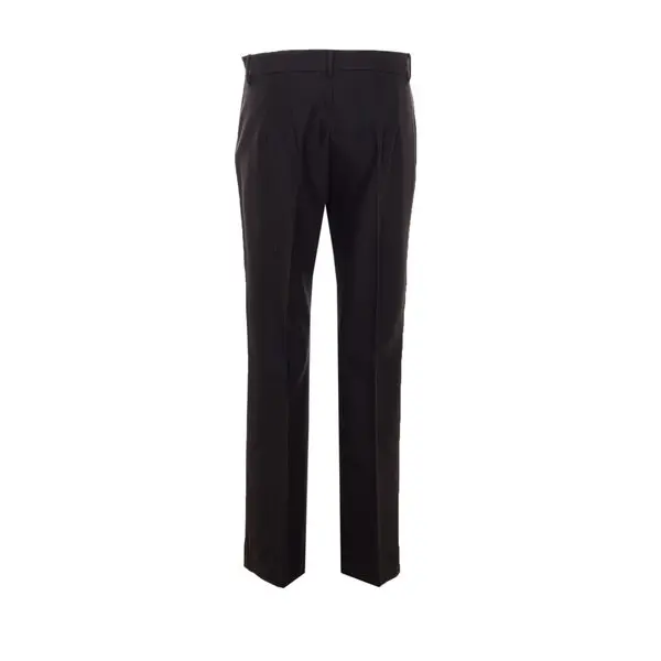 Max Mara Stretch Cotton Viscose Trousers - Black