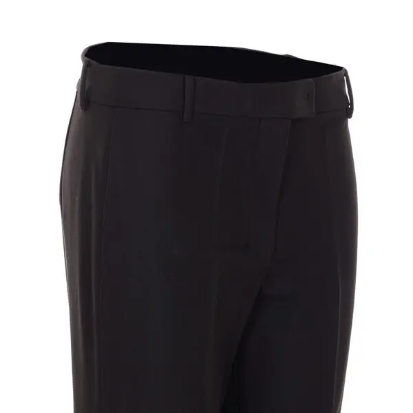 Max Mara Stretch Cotton Viscose Trousers - Black