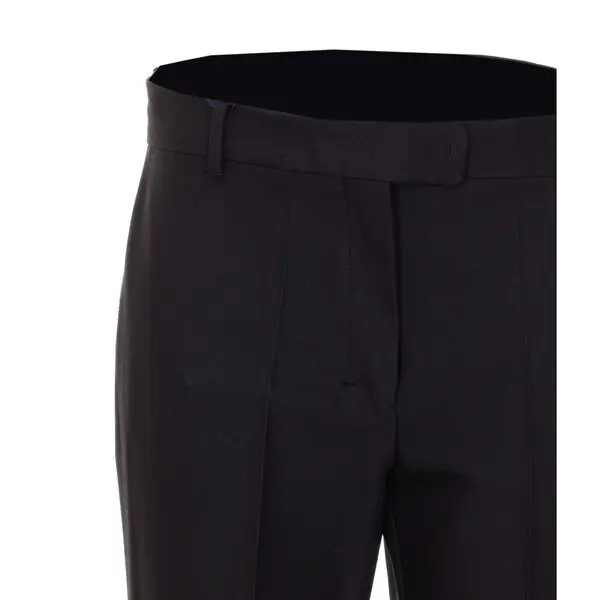 Max Mara Stretch Cotton Viscose Trousers - Black