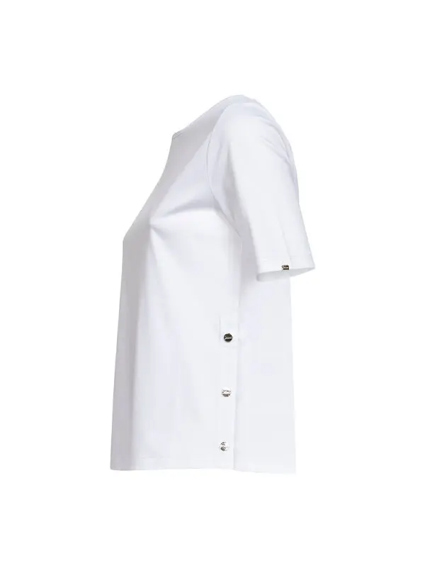 Herno Cotton Jersey T-shirt With Side Slits - Multicolor
