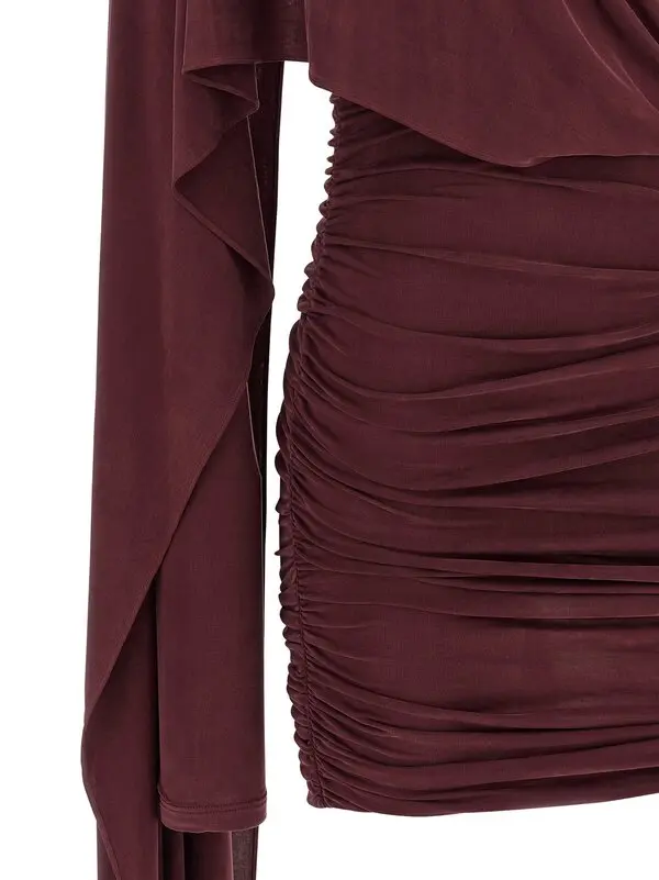 Andamane Xenia Minidress With Side Scarf Detail - Multicolor