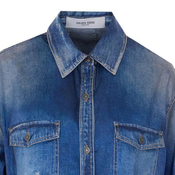 GOLDEN GOOSE Denim Shirt - Blue