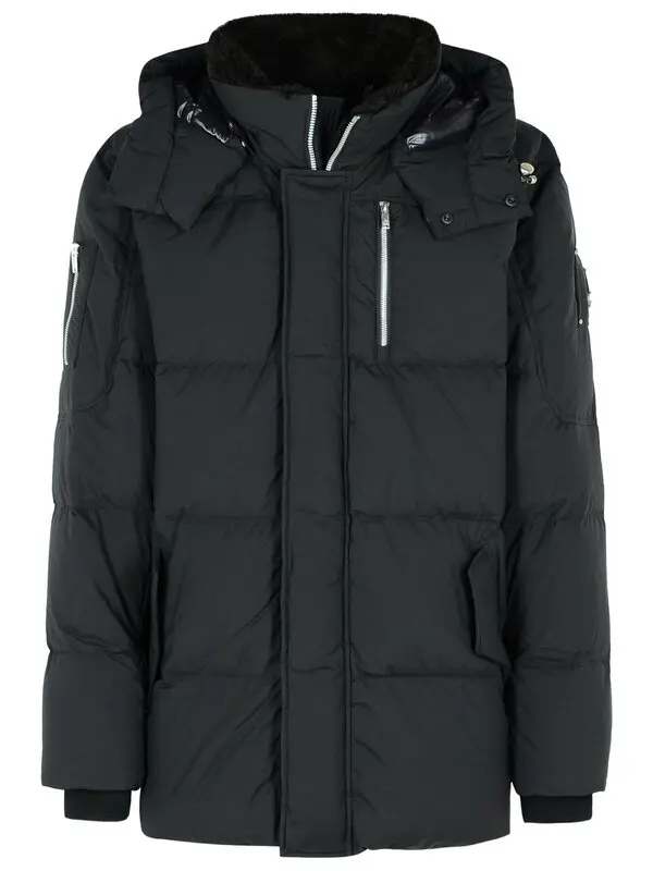 Moose Knuckles Everest 3q Nylon And Cotton Down Jacket