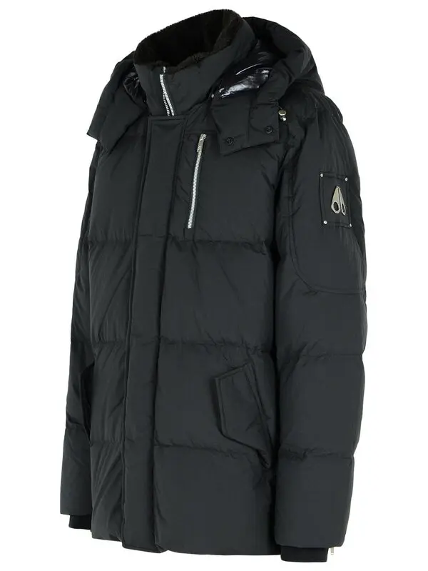Moose Knuckles Everest 3q Nylon And Cotton Down Jacket