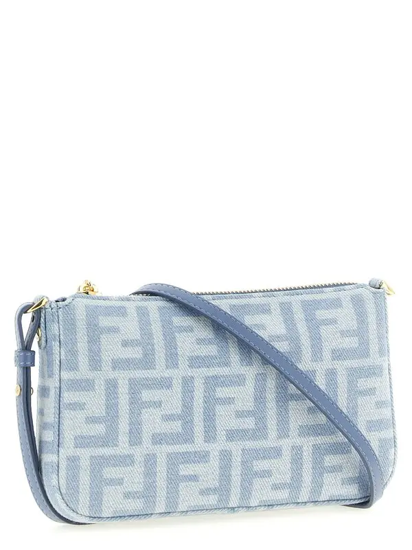 Fendi Baguette Pouch With Ff Pattern