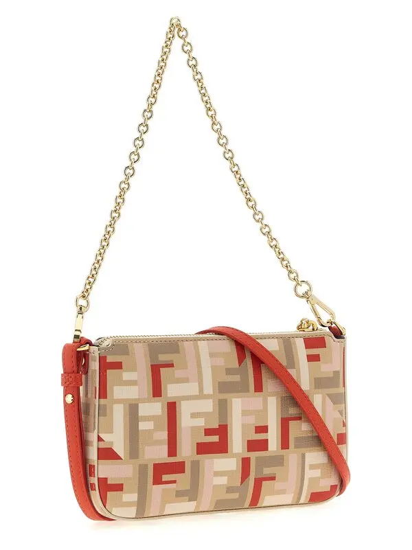 Fendi Baguette Pouch With Ff Pattern