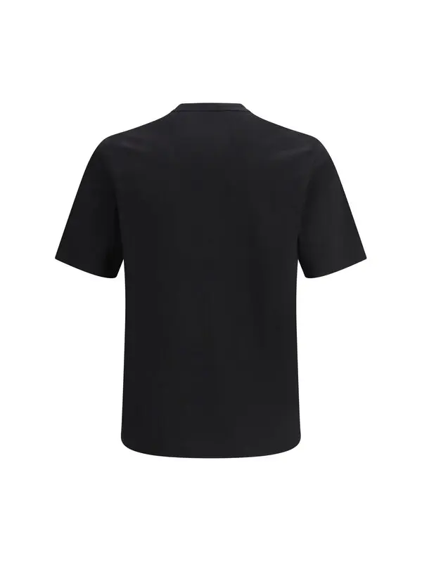 Saint Laurent Cotton Jersey T-shirt With Embroidered Logo