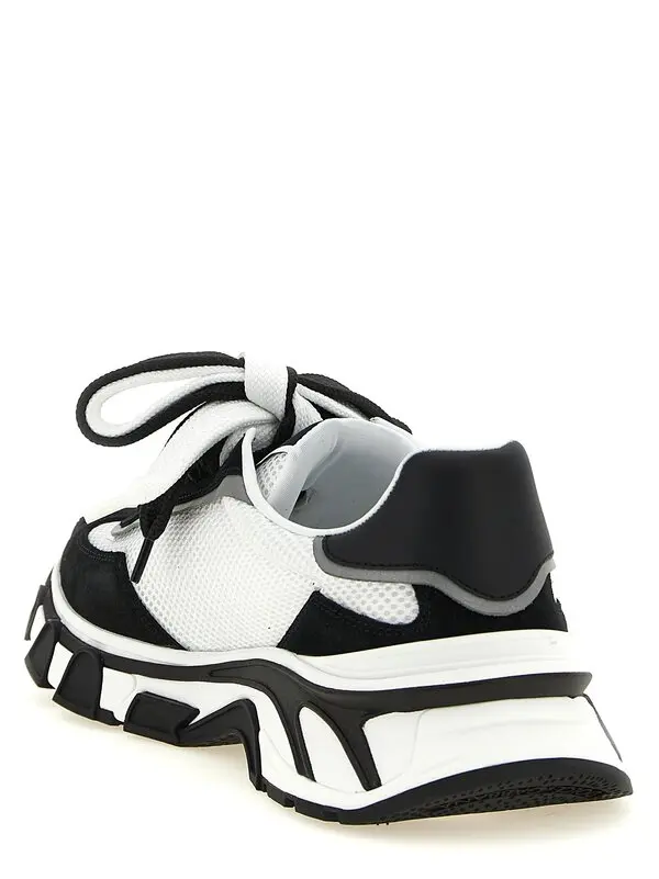 Dolce & Gabbana Dg Country Road" Suede And Mesh Sneakers - Multicolor