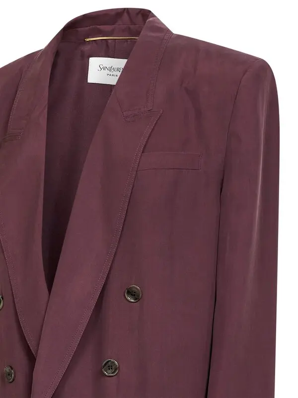 Saint Laurent Double-breasted Blazer - Multicolor