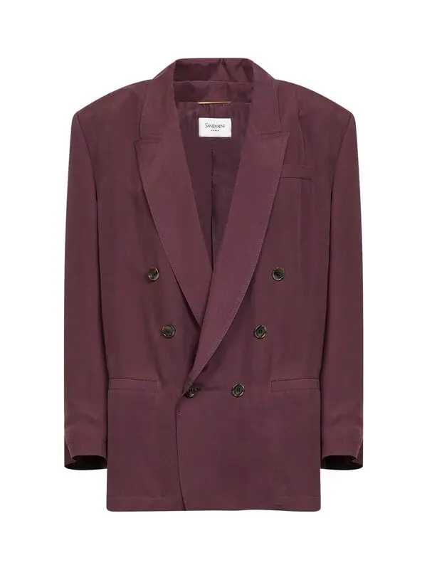 Saint Laurent Double-breasted Blazer - Multicolor
