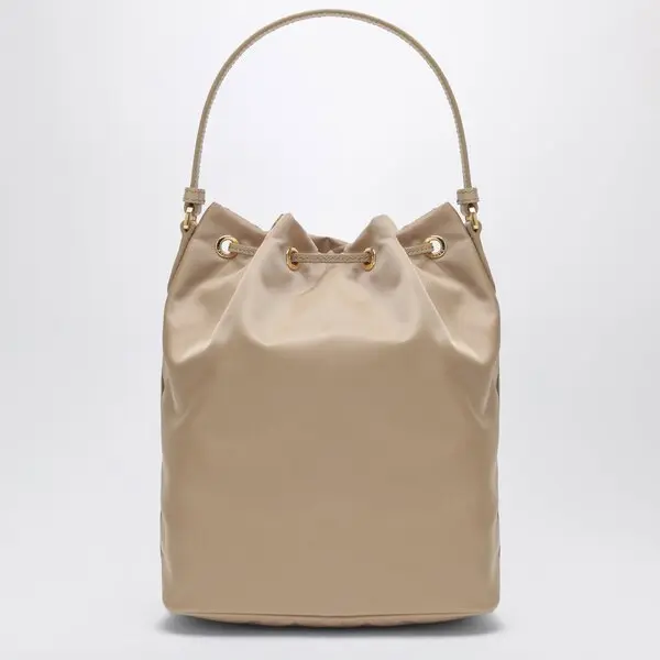 Prada Re-nylon Duet Bucket Bag - Brown