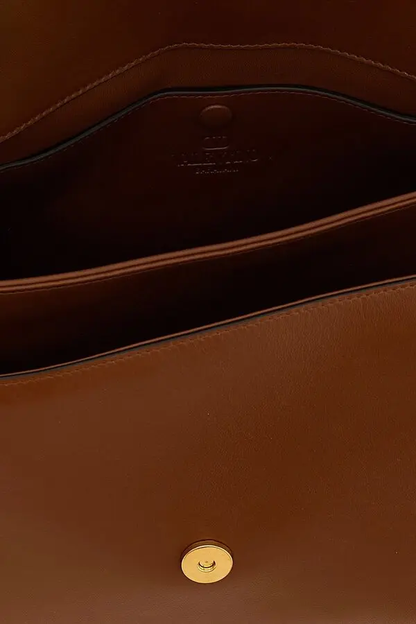 Valentino Garavani 9to5' Smooth Calf Leather Handbag - Brown