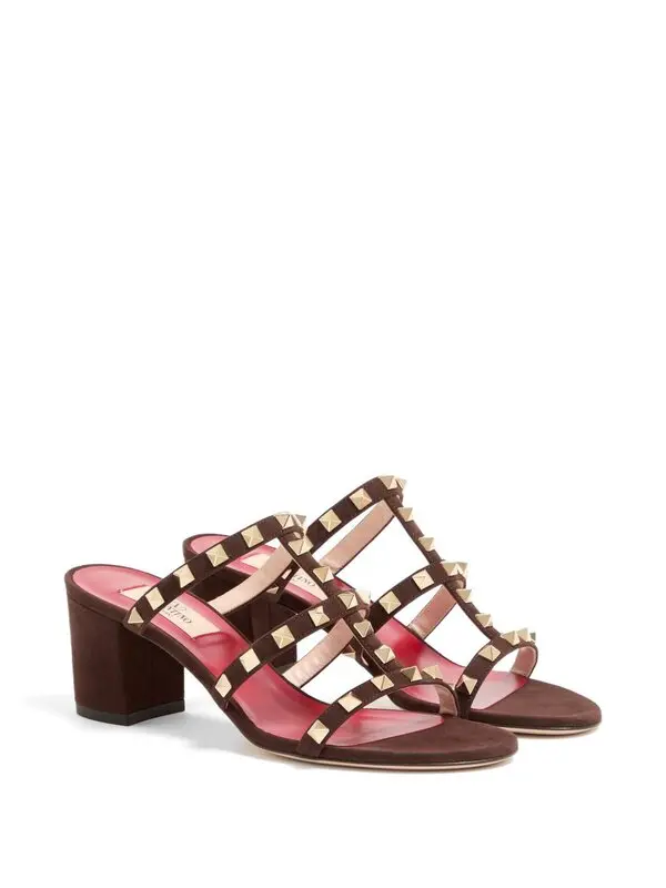 Valentino Garavani Rockstud Leather Sandals - Multicolor