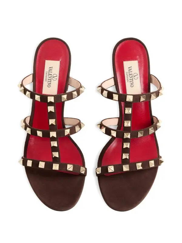 Valentino Garavani Rockstud Leather Sandals - Multicolor